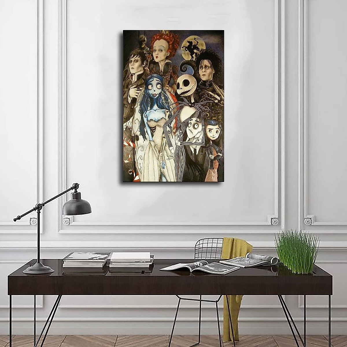 Shruan Tim Burton Edward Scissorhands Canvas Poster Bedroom Decor Sports Landscape Office Room Gift Unframe-style 16x24inch(40x60cm)
