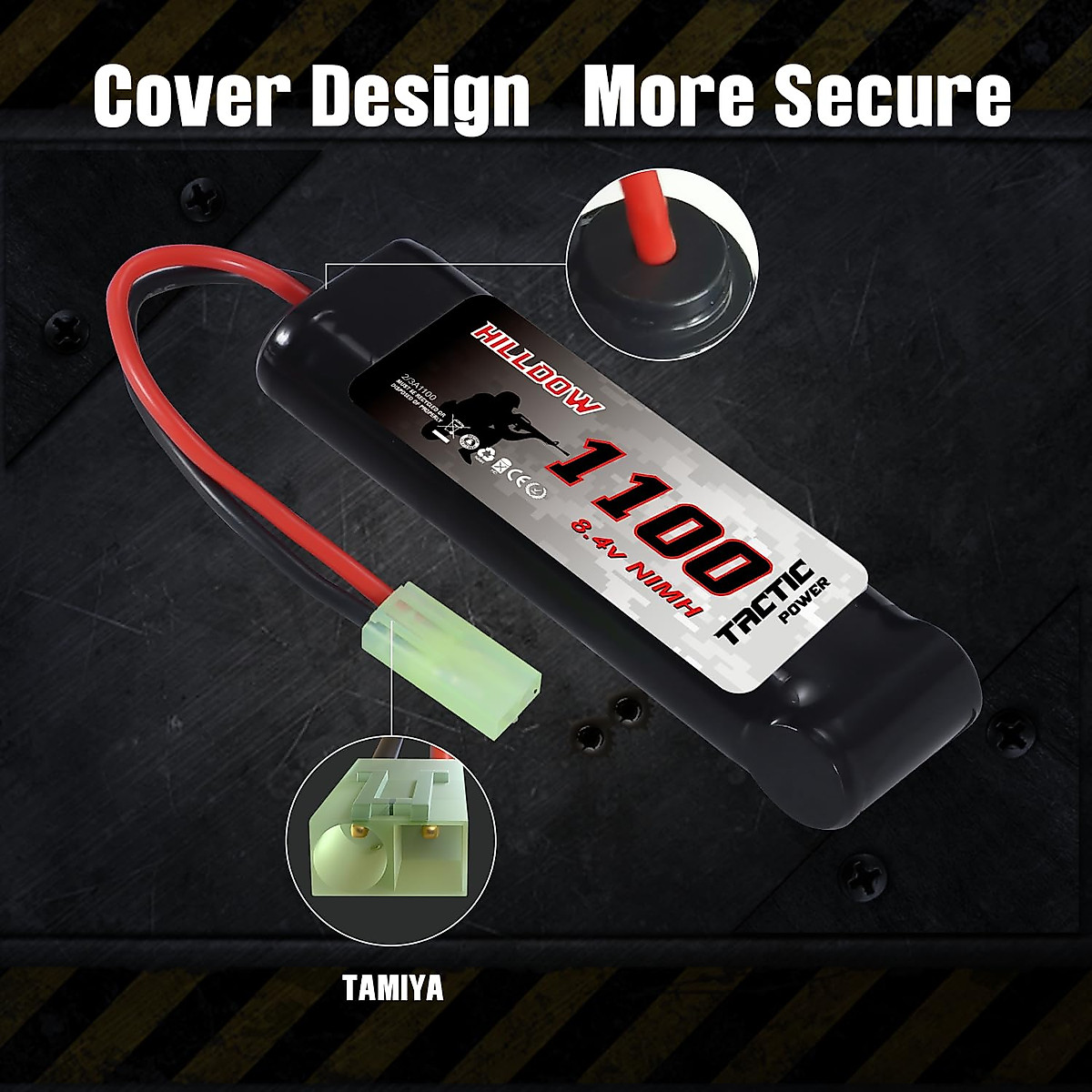 Hilldow NiMH Battery 8.4V 1100mAh Battery