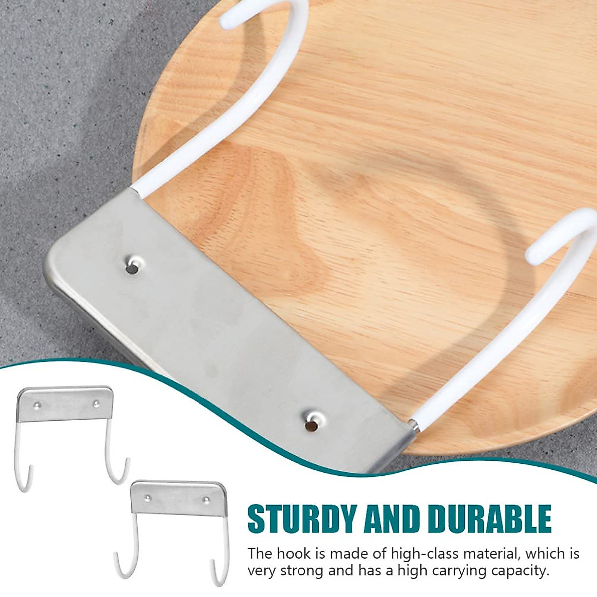 Zerodeko 2pcs Ironing Board Hanger Sundries Hook Irons Storage Hanger Irons Storage Holder Multi-Function Irons Rack Hanging Rack Multi-Function Hook Household Hooks Sturdy Irons Hook