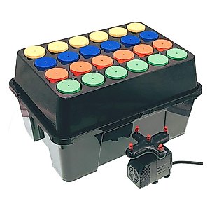HORTIPOTS Aeroponic Cloner Machine 24 Site for Cuttings Rooting Using 2 inch Neoprene Inserts or 2 inch Clone Collars