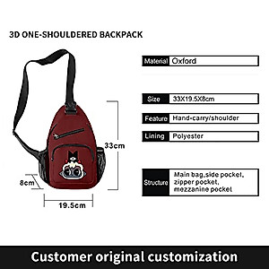 Cult Of The Lamb Print Backpack Game Teen Backpack Three Piece Travel Backpack (chest bag)