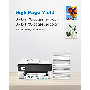 KALOKING Remanufactured Ink Cartridges Replacement for HP 952XL 952 XL for HP OfficeJet 8710 8720 7740 8715 8740 8210 Printer (1 Black, 1 Cyan, 1 Magenta, 1 Yellow, 4Pack)