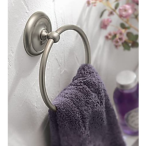 Moen 5386CH Yorkshire Bathroom Hand -Towel Ring, Chrome, Small