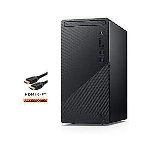 SHOXLAB Latest_Dell Inspiron 3880 Desktop, 10th Gen Intel Core i5-10400 Processor(6-Core, 2.9GHz to 4.3GHz), 8GB DDR4 RAM, 1TB HDD, WiFi and Bluetooth, Windows 10 Accessory Black