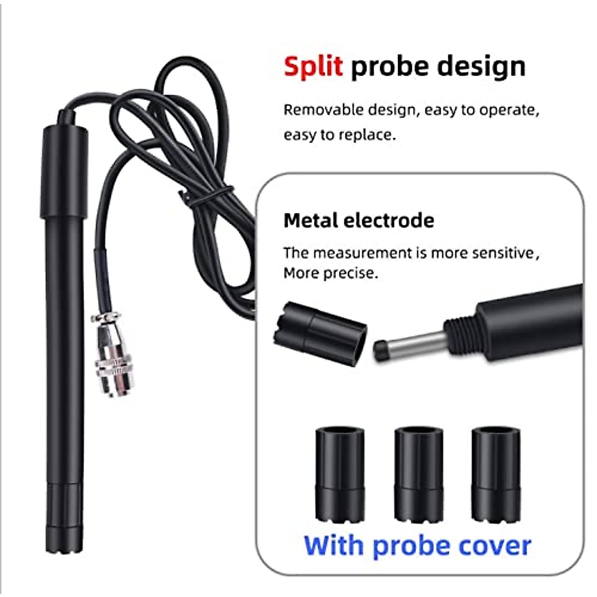 Digital Dissolved Meter JPB-70A Portable Pen Water Quality Monitor Dissolved Oxygen Meter with Backlight 0.0-20.0mg/L ±0.3mg/L for Freshwater Culture/Mariculture/Swimming Pool
