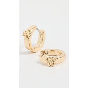 Tory Burch Women's Kira Huggie Hoops, Tory Gold, One Size