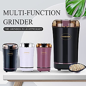 TIKBABA Electric Grinder for Coffee and Nuts,150 Watts Power(Black)