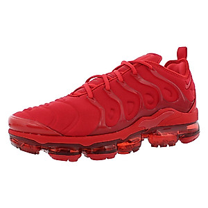 MEN'S NIKE AIR VAPORMAX PLUS RUNNING SHOES, University Red/University Red, 9