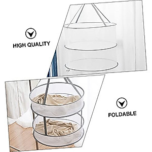 Alipis Double Clothes Basket Dish Drying Rack Large C Fold Towels Mesh Bra Mesh Drying Rack Socks Drying Hanger Clothes Drying Net Underwear Drying Net Socks Drying Mesh Net Grey Mesh