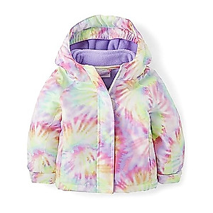 The Children's Place Baby Girl's and Toddler Heavy 3 in 1 Winter Jacket,wind Water-resistant Shell,fleece Inner, French Rose, 3T