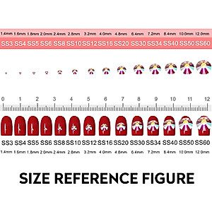 Jollin Hot Fix Crystal Flatback Rhinestones Glass Diamantes Gems 6.4mm(30ss 288pcs, Sapphire)