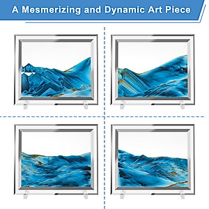 Coitak Moving Sand Art Picture, Dynamic Sand Picture, Desktop Sand Art for Home Decor and Office (12x10inch)