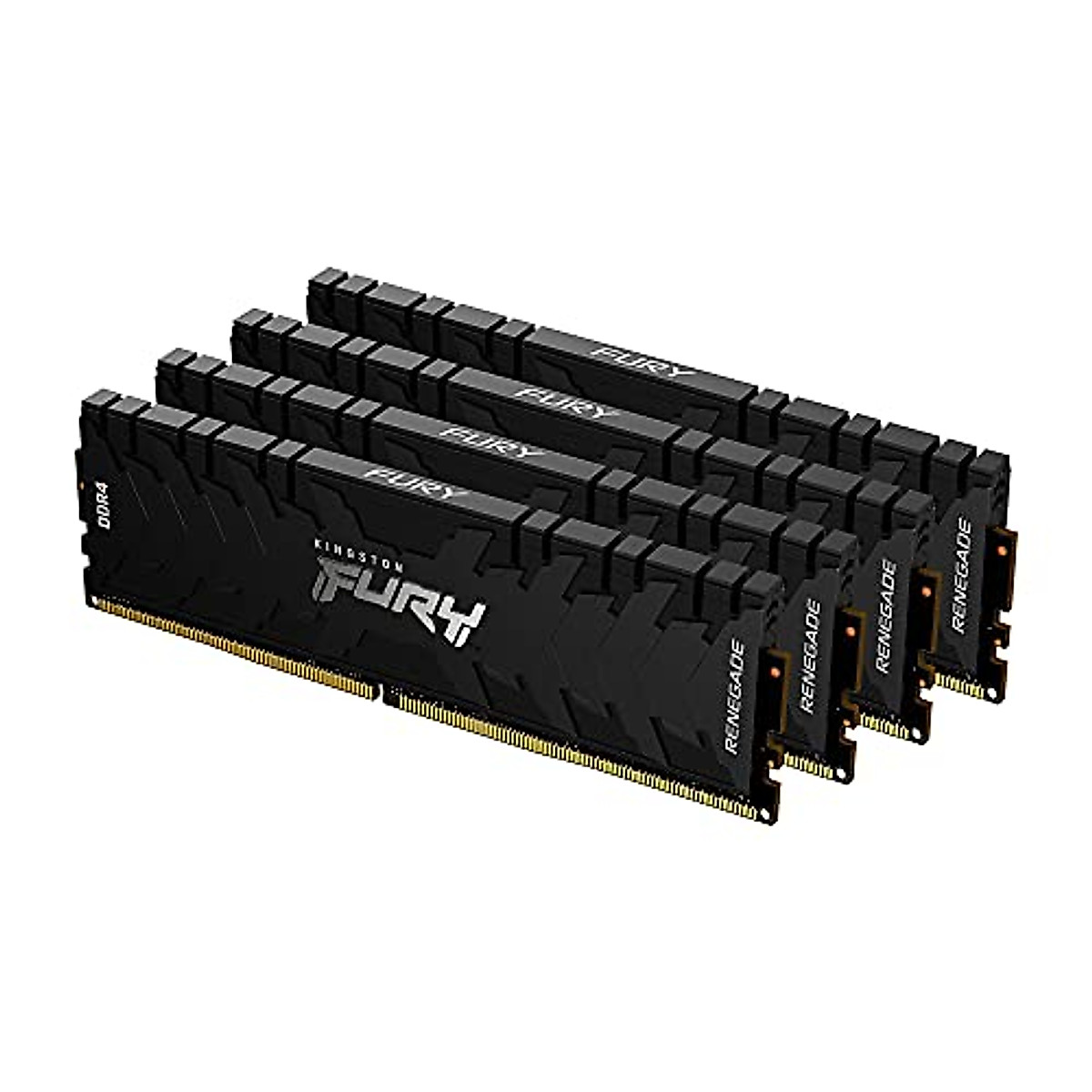 Kingston FURY Renegade 128GB (4x32GB) 3200MT/s DDR4 CL16 Desktop Memory Kit of 4 | Intel XMP | AMD Ryzen | Low Latency | KF432C16RBK4/128