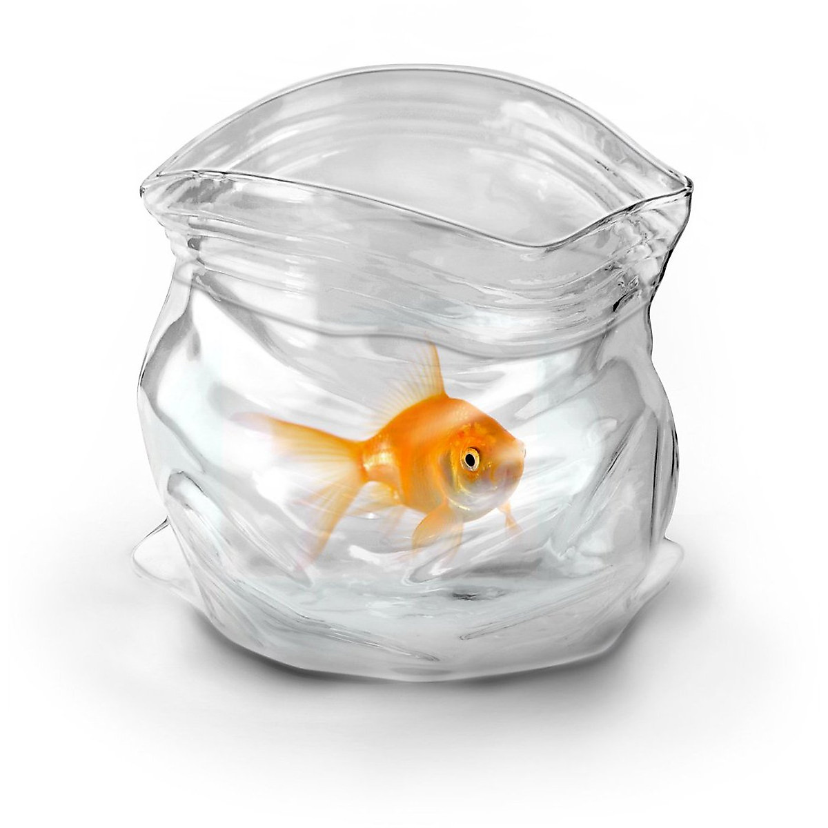 Genuine Fred UNZIPPED Hand-Blown Glass Bowl