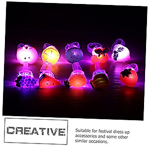 STAHAD 25pcs Children's Ring Bulk Kids Gifts Goodie Bags Stuffers for Kids Bulk Stocking Stuffers for Kids Christmas Favors for Kids Light up Finger Rings Halloween Flashlights for Kids