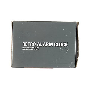 Kikkerland Battery Operated Retro Vintage Style Desktop Nightstand Bedside Office Classic Simple Alarm Clock, Beeping Alarm, Glow in Dark Hands, in Green