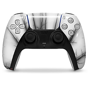 WraptorSkinz Skin Wrap compatible with Sony PS5 DualSense Controller Lightning Black (CONTROLLER NOT INCLUDED)