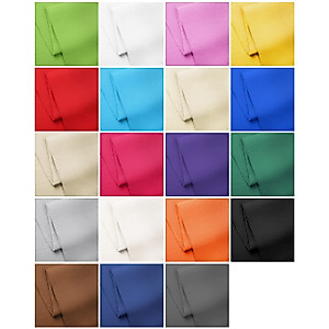 Craftido-19 Options-100% Cotton Fabric by The Yard in Solid Color 44”Wide by 3yd (9 ft) -Medium Weight 5.2 oz- for Quilting, Sewing, Crafts, Binding, Backing and Lining - Lemon