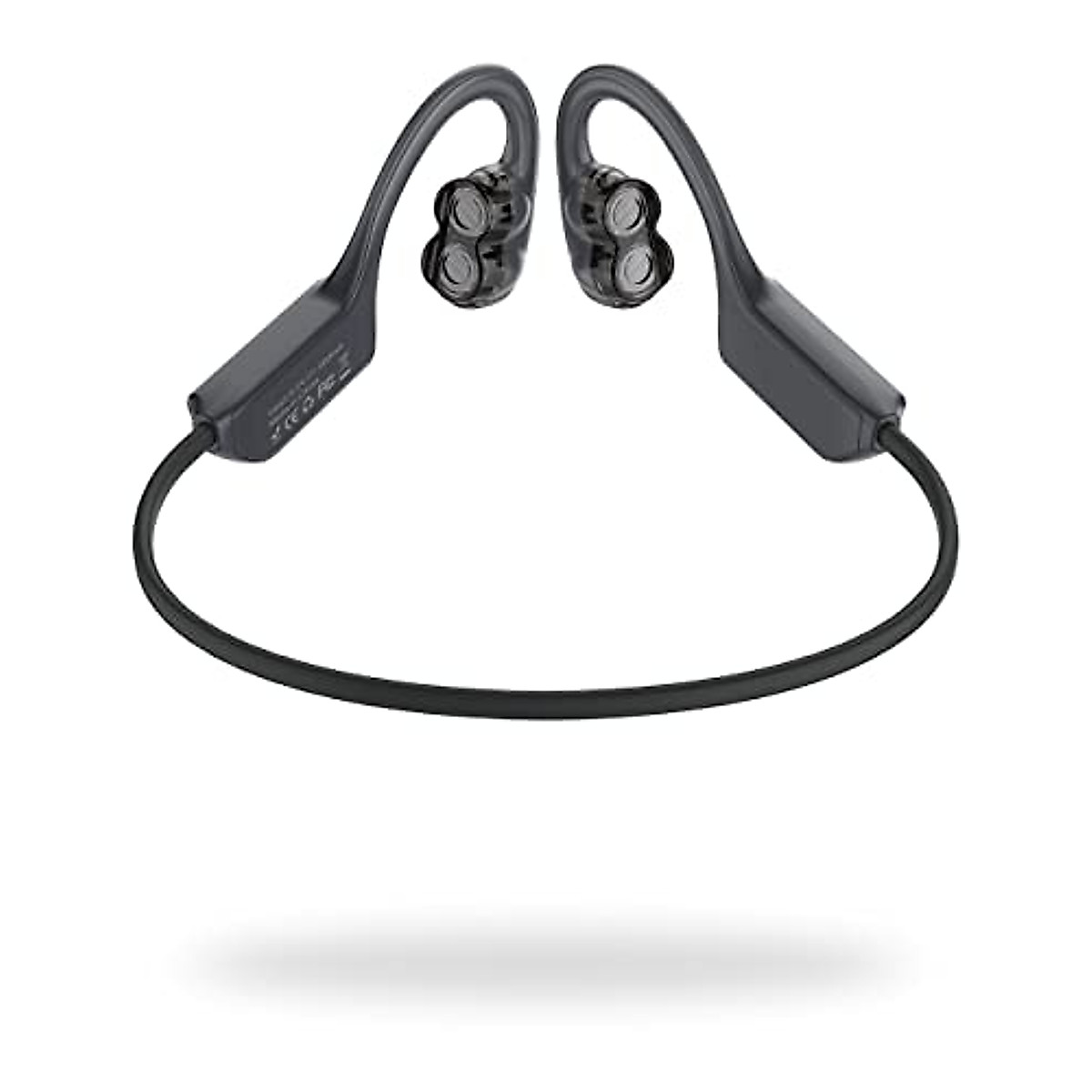 Bone Conduction Headphones, 𝟮𝟬𝟮𝟯 𝙐𝙥𝙜𝙧𝙖𝙙𝙚𝙙 Dual Speaker Open Ear Headphones Bluetooth 5.3, Sweatproof Sports Wireless Earphones with Mic for Running, Cycling, Hiking, Driving and Fitness
