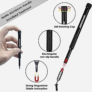 96 in 1 Precision Screwdriver Set, AM ARROWMAX Magnetic Driver With Aluminum Case, Electronics Repair Tool Kit for iPhone, Tablet, Macbook, Xbox, Cellphone, PC, Game Console, Black