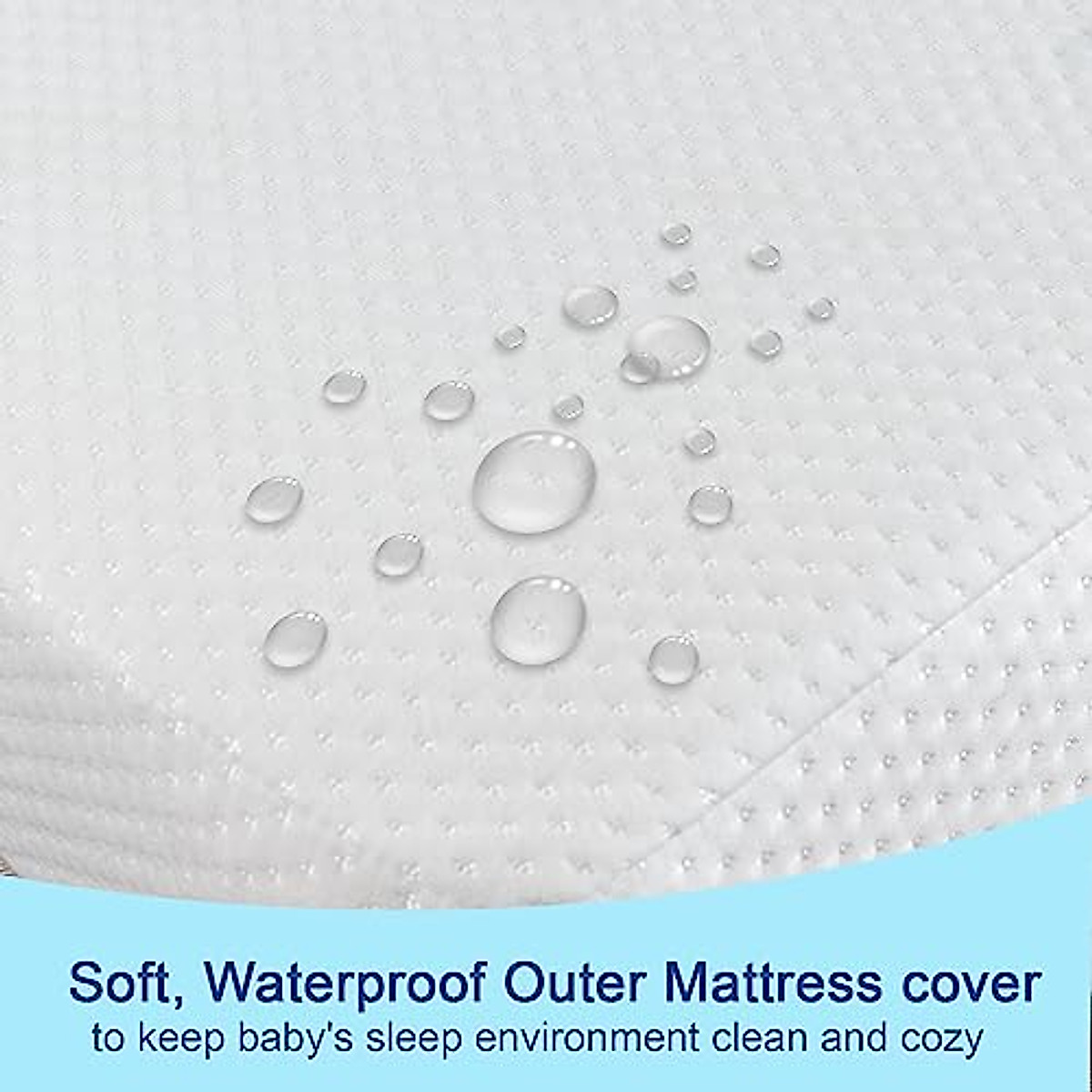 BBjixiang Baby Crib Mattress Premium Foam Toddler Bed Mattress with Waterproof and Removable Cover - 52"x28"x5" - Fits Standard Full-Size Crib and Toddler Bed