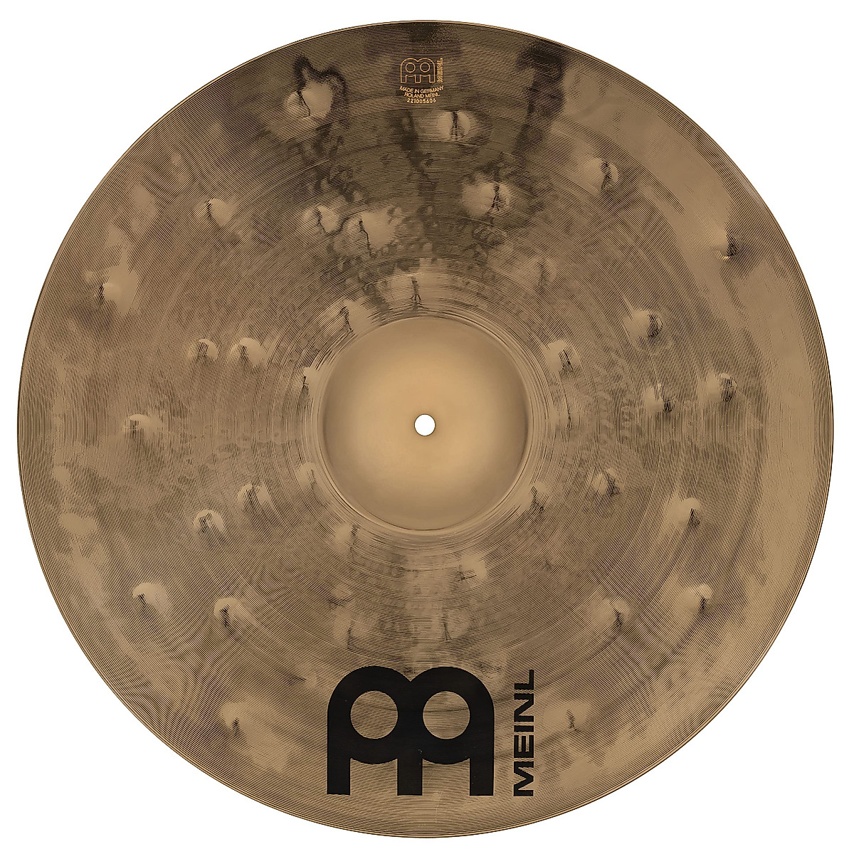 Meinl Cymbals Pure Alloy Custom 20" Extra-Thin Hammered Crash — Smoked Bronze/Brilliant Finish — Made in Germany, 2-Year Warranty (PAC20ETHC)