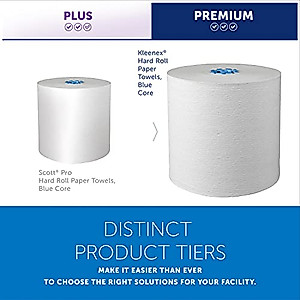 Kleenex® Hard Roll Paper Towels (25637), with Premium Absorbency Pockets™, for Blue Core Dispensers, White, (700'/Roll, 6 Rolls/Case, 4,200'/Case)
