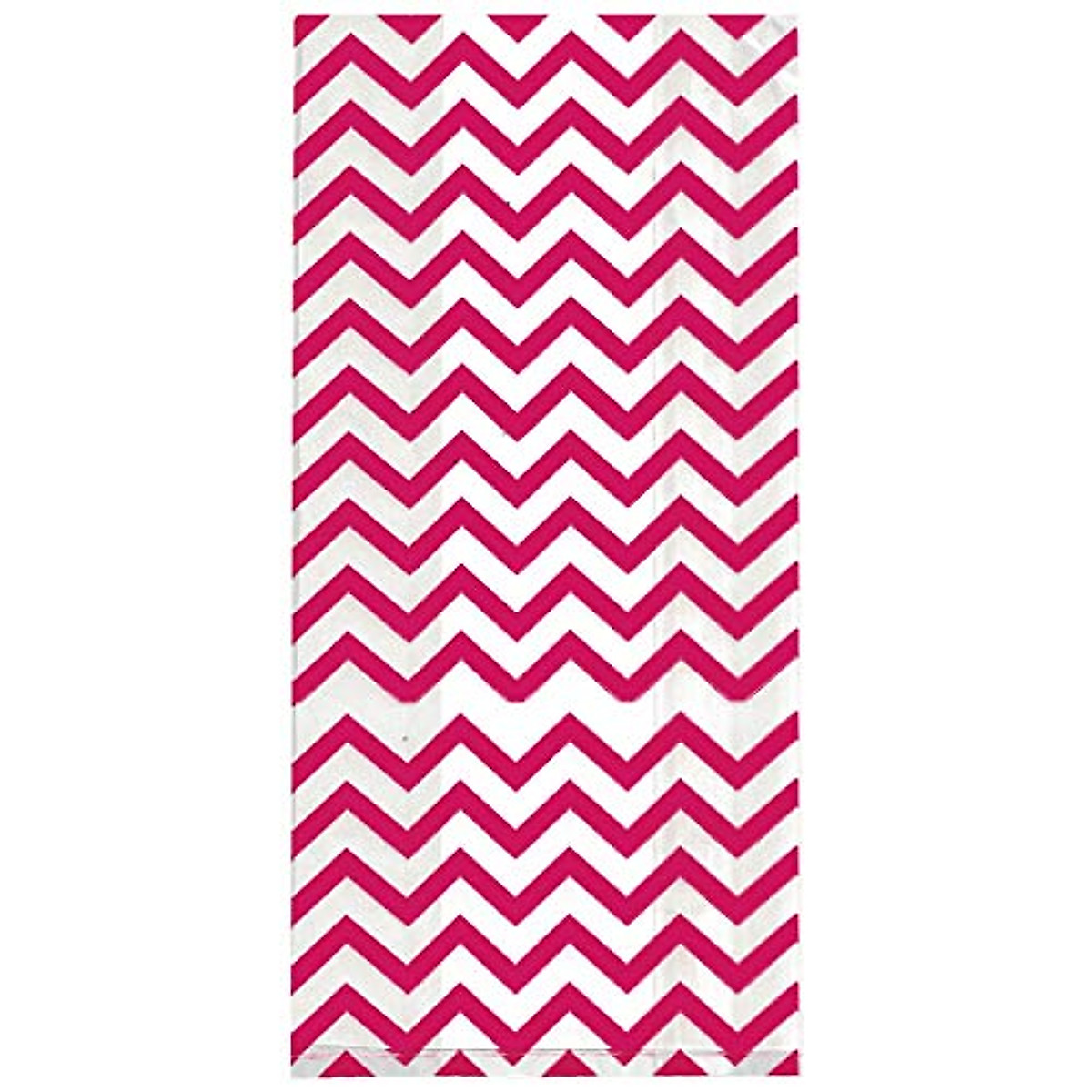 Gift Boutique 100 Valentine's Day Pink Cellophane Bags with Twist Ties for Birthday Wedding Anniversary Baby Shower Girl Favor Goody Treat Bags in Polka Dot, Stripes and Chevron Design