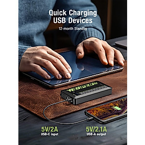 YESPER Jump Starter Portable,1500A Peak Car Jumper Starter Portable, Jump Box for Car Battery, 12V Auto Battery Booster Pack(Up to 6L Gas and 4L Diesel Engine)with Smart Safety Jumper Cable&LED Light