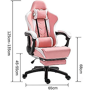 RILOOP Ergonomic Home Office Chair with Back Support, Adjustment Armrest, Executive Desk Chair with Reclining Adjustment, Adjustable Headrest, Padded Lumbar Support, Swivel Slidable Seat