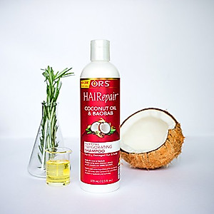 ORS HAIRepair Coconut Oil & Baobab Sulfate-Free Invigorating Shampoo, 12.5 Ounce