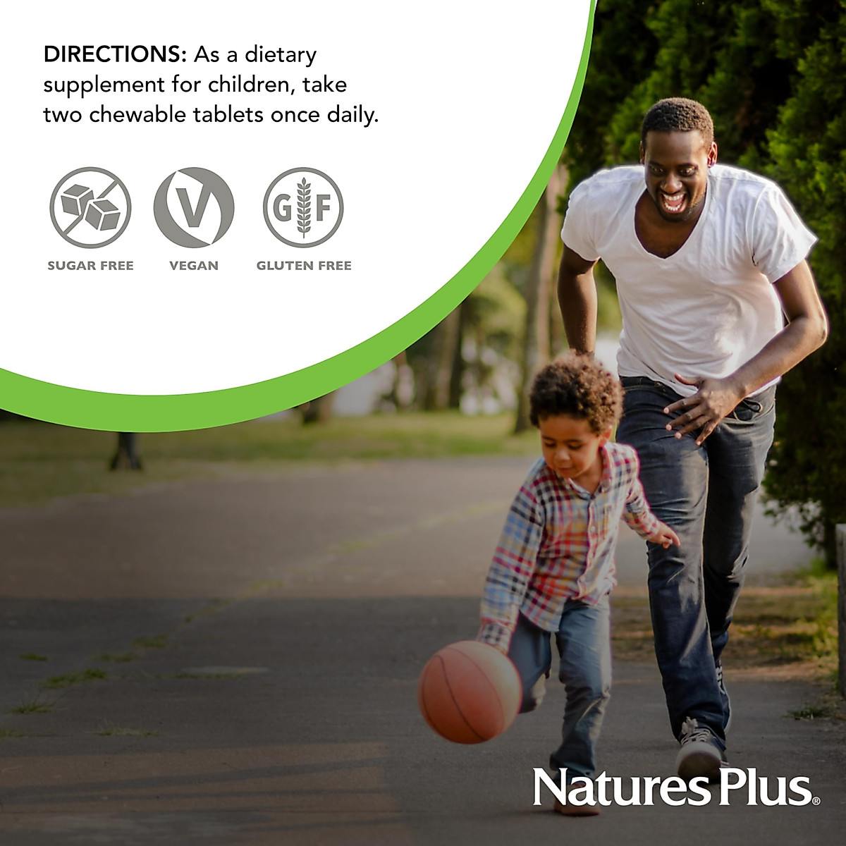 NaturesPlus Animal Parade Sugar-Free Children's Calcium, Vanilla Sundae Flavor - 90 Chewable Animal Shaped Tablets - Magnesium for Bone Health - Gluten Free - 45 Servings