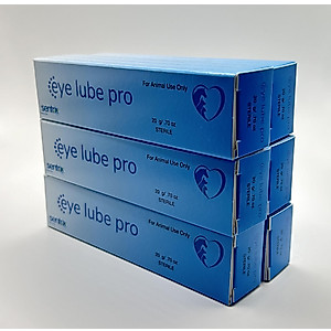 Sentrx Eye Lube Pro Plus + Hyaluron for Dogs, Cats, Horses, Dry Eye Relief, 20g, Pack of 6