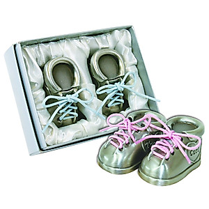 Stephan Baby Pewter First Tooth and First Curl Keepsake Shoes