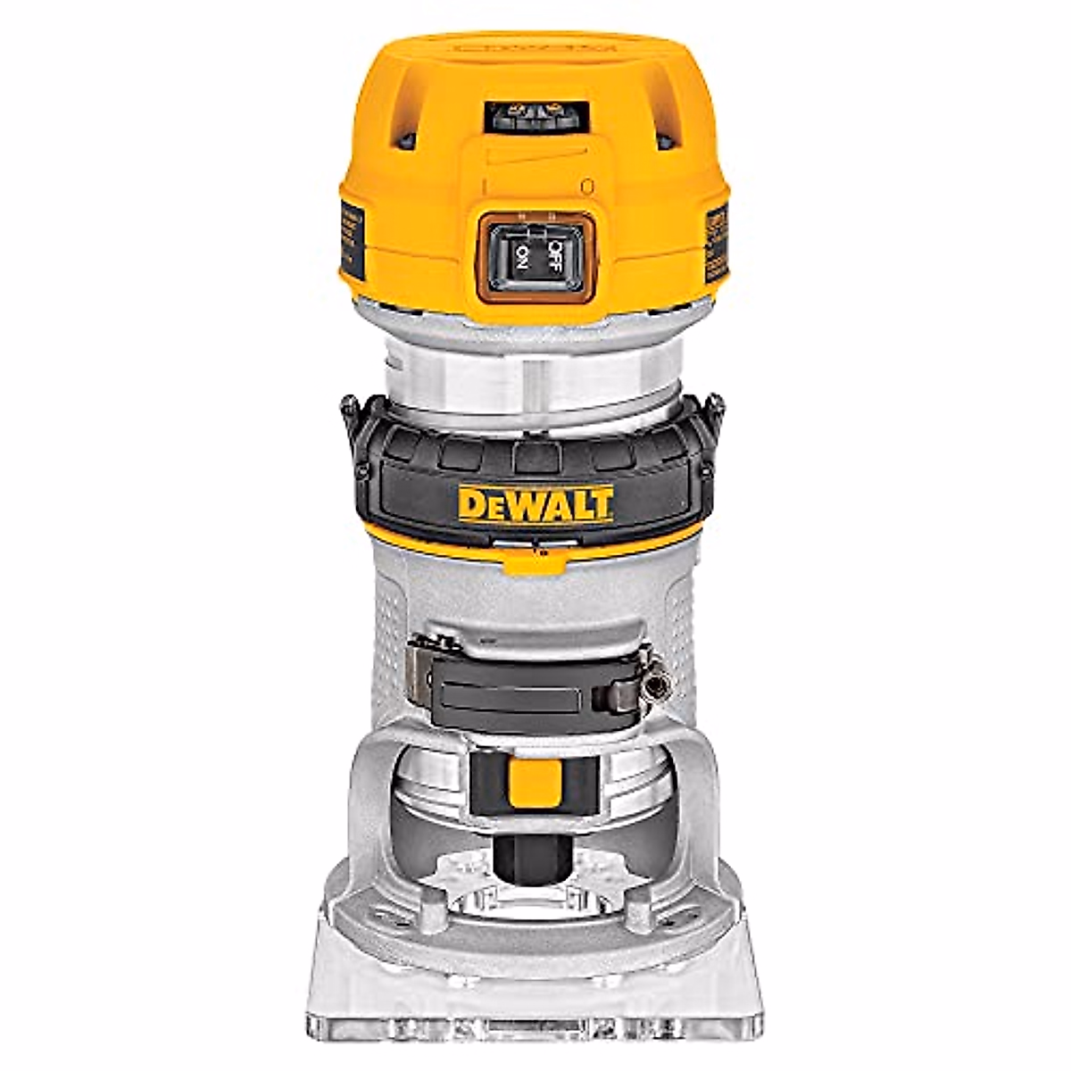 DEWALT Router, Fixed Base, Variable Speed, 1-1/4-HP Max Torque (DWP611) , Yellow