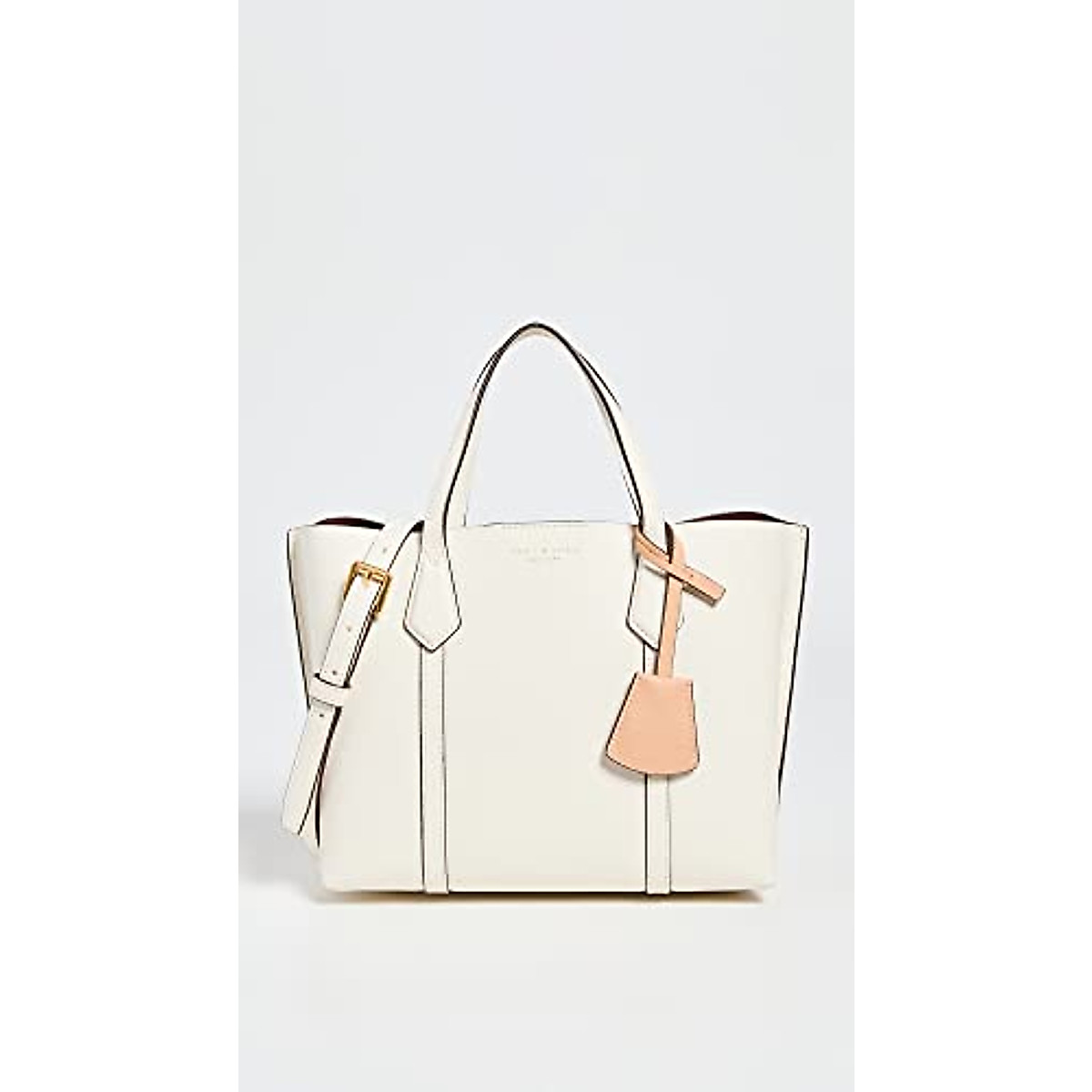 Tory Burch Women's Small Perry Triple Compartment Tote, New Ivory, Off White, One Size