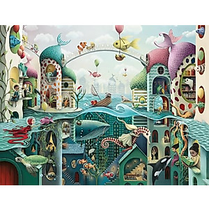 Ravensburger If Fish Could Walk 2000 Piece Jigsaw Puzzle - Unique Artisan Design | Softclick Technology Engaging Family Activity | Climate Pledge Friendly
