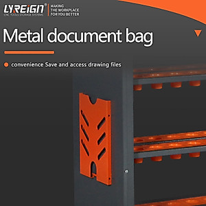 LYREIGN 10-Row Large Capacity CNC Tools Holder Cart, Double-Sided CNC Tool Storage Rack Organizers, Parallel Storage CNC Tool Holder Trolley for CNC Machinists Workers