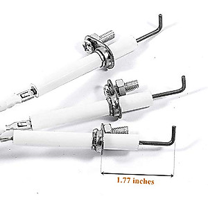 BBQ Future Exact Durable Igniter Kit Replacement for CharGriller, Cuisinart and Others Gas Grill Models with 4-Pcs Ceramic Electrode and 4-Pcs Ignitor Wire