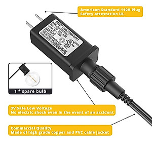 Sunnyload 31FT Outdoor String Lights Waterproof, 110 Volts Outdoor Decorations for Patio, Yard, Garden, Porch, Backyard,Heavy-Duty Decorative Cafe Hanging Lights,with 15 LED Shatterproof Bulbs