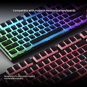 HyperX Alloy Origins Core - Red Switch + HyperX Pudding Keycaps - Black