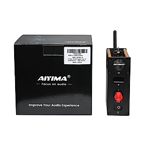 AIYIMA T8 6N3 Digital Tube Preamplifier Bluetooth 5.0 Hi-Fi Headphone Preamp Decoder Preamp PC-USB DAC APTX for Home Wireless Receiver Audio Stereo Amplifier + with Remote Control