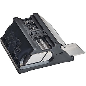 AccuTec Pro 2-Notch Utility Knife Blades with Dispenser - Precision Made with High Carbon Steel for Extra Durability - 50 Pack - APBL-8022