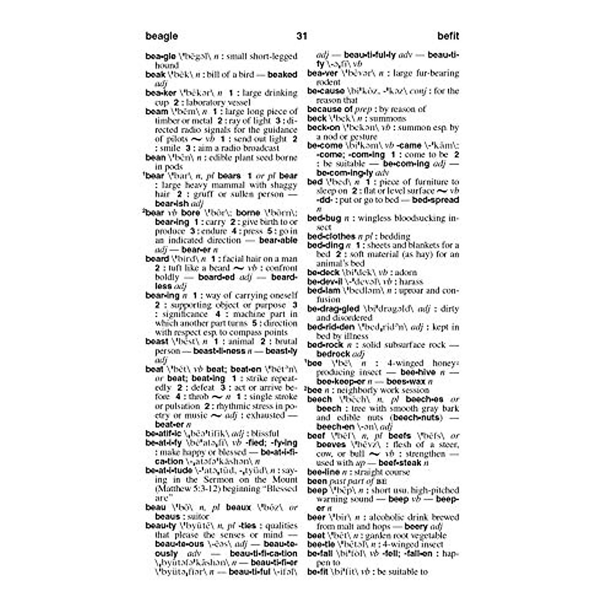 Merriam-Webster's Pocket Dictionary, Newest Edition, (Flexi Paperback) (Pocket Reference Library)