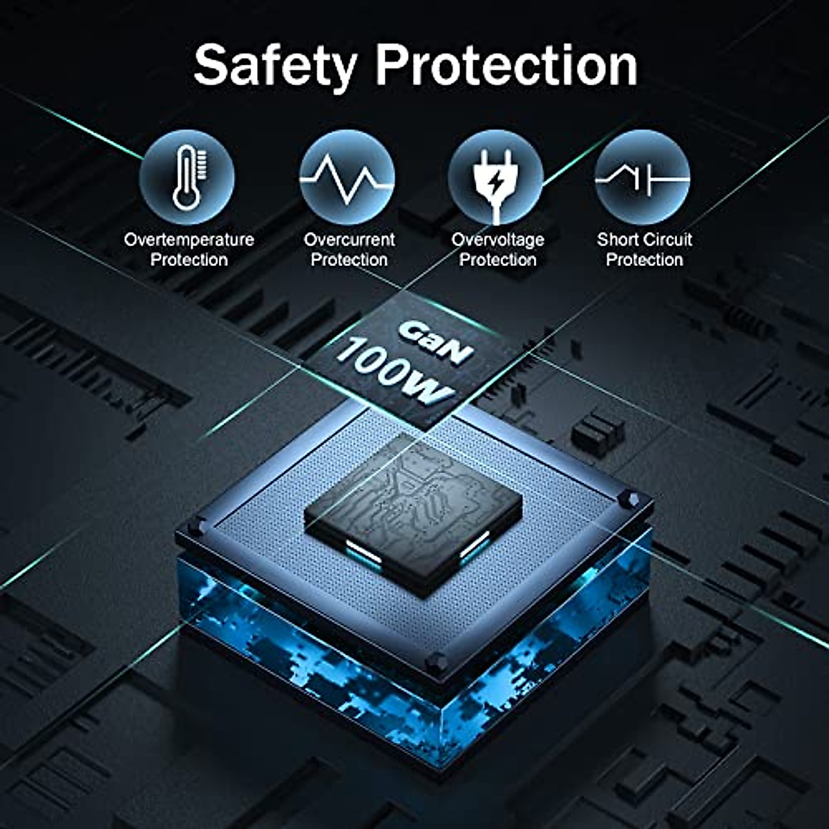 USB C Charger,100W 6 Port USB C Charging Station with 3 USB C Ports and 3 QC USB A Ports, Portable PD Fast USB C Wall Charger for iPhone 14/13/12/11/Airpod/Pro/iPad/iWatch/Galaxy/Google Pixel and More