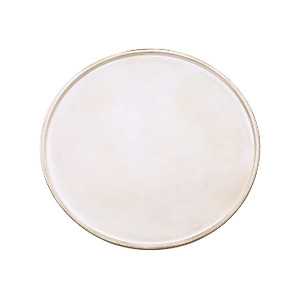 DN DECONATION White Wood Tray, Large Decorative Tray for Coffee Table, Ottoman, Decorative Round Trays, Accent Tray for Dining Room, Living Room, Farmhouse Decor