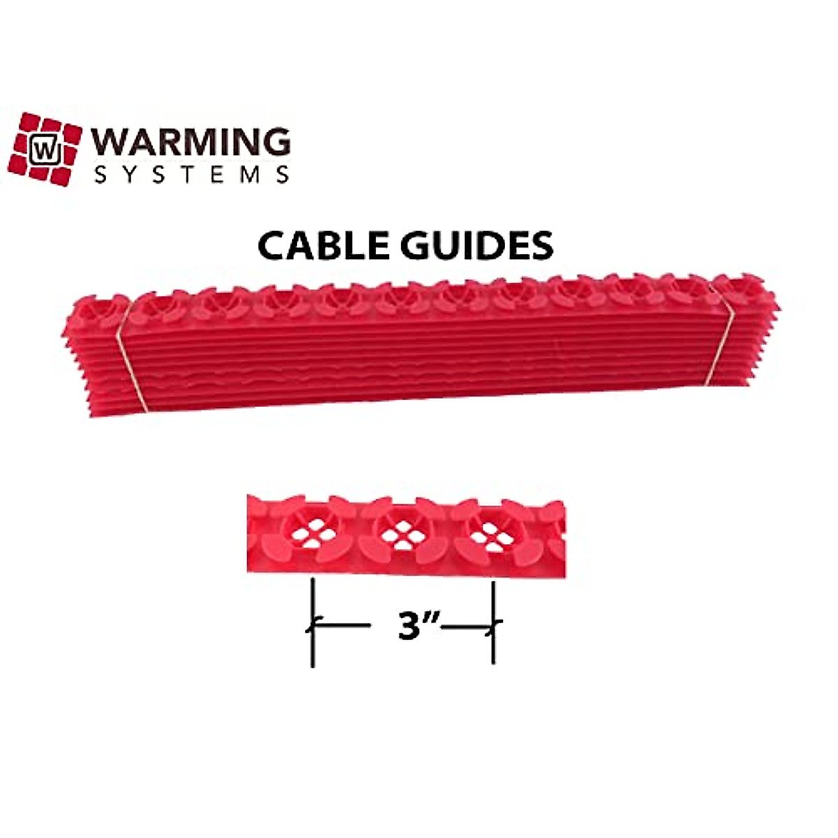 100 Sqft Warming Systems 120 V Electric Tile Radiant Floor Heating Cable with Touch Screen Programmable Thermostat