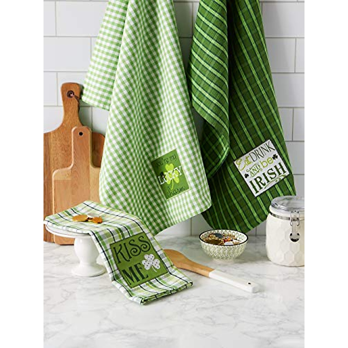 DII Celebrate St. Patrick's Day Kitchen Collection, St. Patty's Day, Dishtowel Set