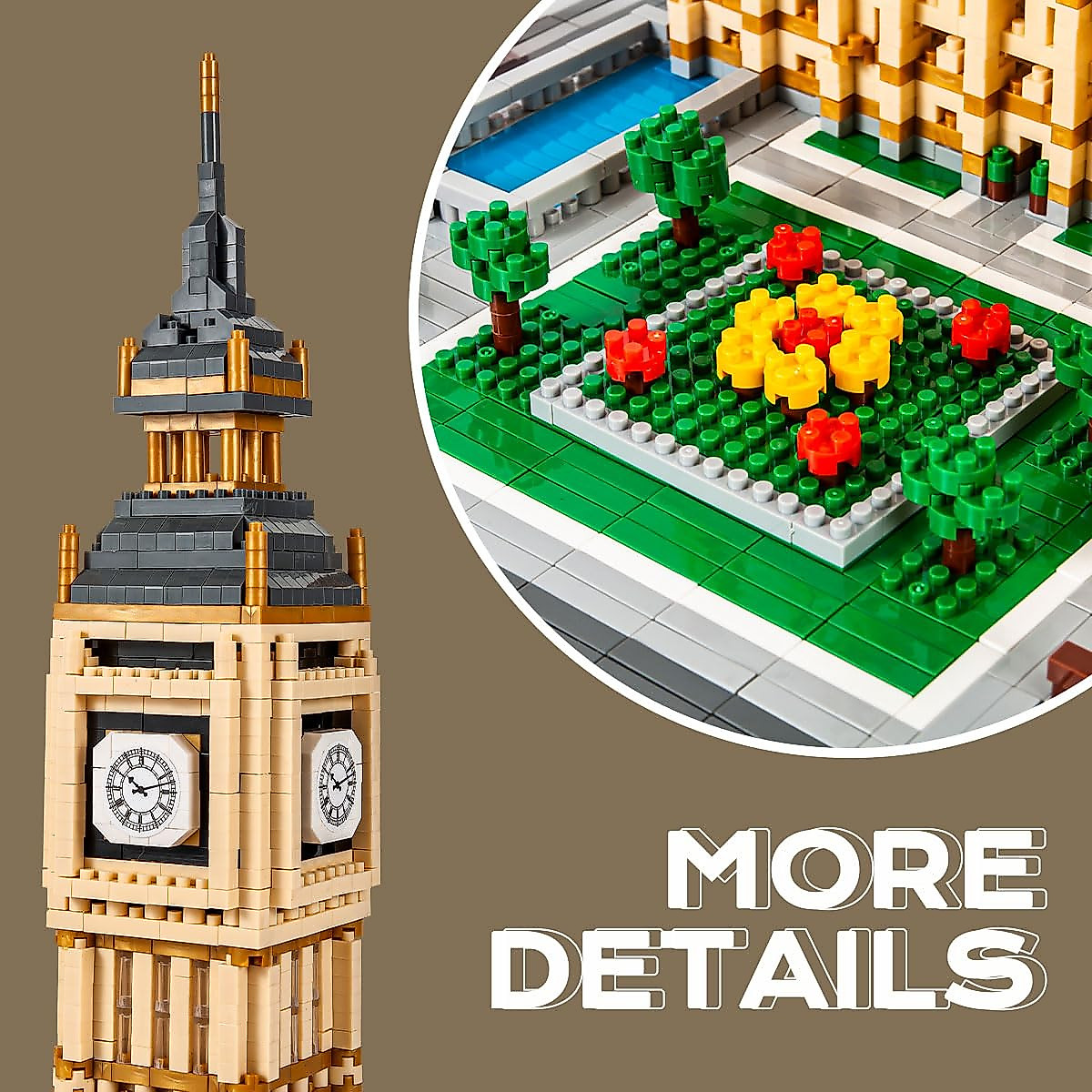 NeoLeo Real Big Ben Micro Building Blocks Set (3900+PCS) - World Famous Architectural Model Toys Gifts for Kid and Adult
