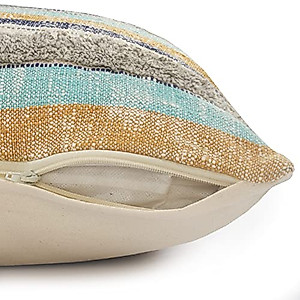 LR Home Donna Throw Pillow, 18" x 18", Blue/Multi